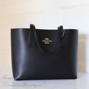 Coach | Bags | Nwt Coach F3535 Avenue Tote In Blackred | Poshmark